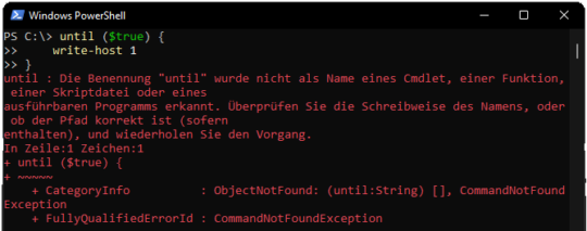 While- und Until-Schleifen in PowerShell und Batch