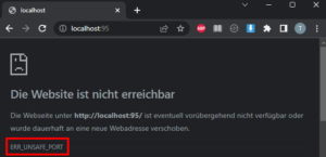 ERR_UNSAFE_PORT - Gesperrte Ports in Google Chrome nutzen