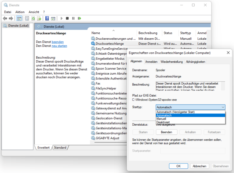 Windows: Dienst erstellen oder löschen mit PowerShell oder CMD