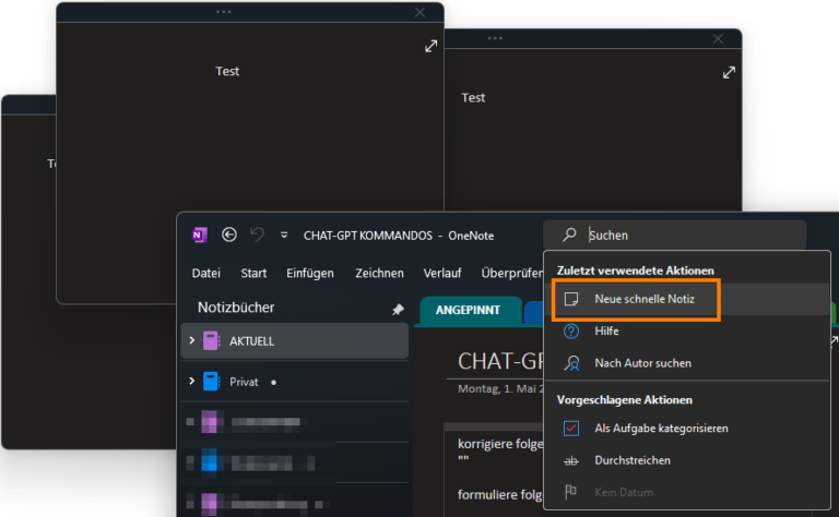 Notizen App für Windows - Kurznotizen erstellen